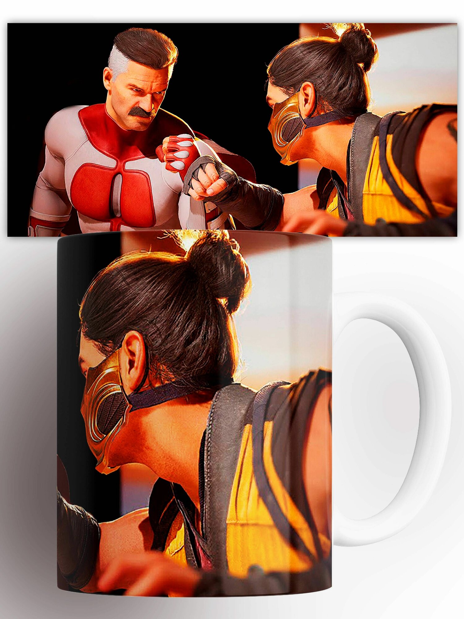 Кружка игра Mortal Kombat Омни мен и Милина 330 мл