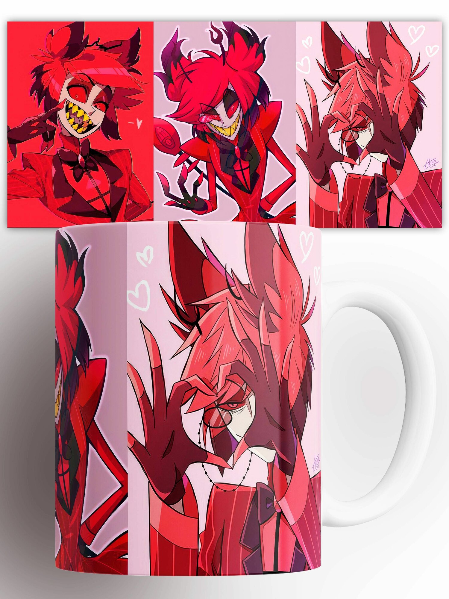 Кружка мультсериал Отель Хазбин Аластор Радио Демон 330 мл