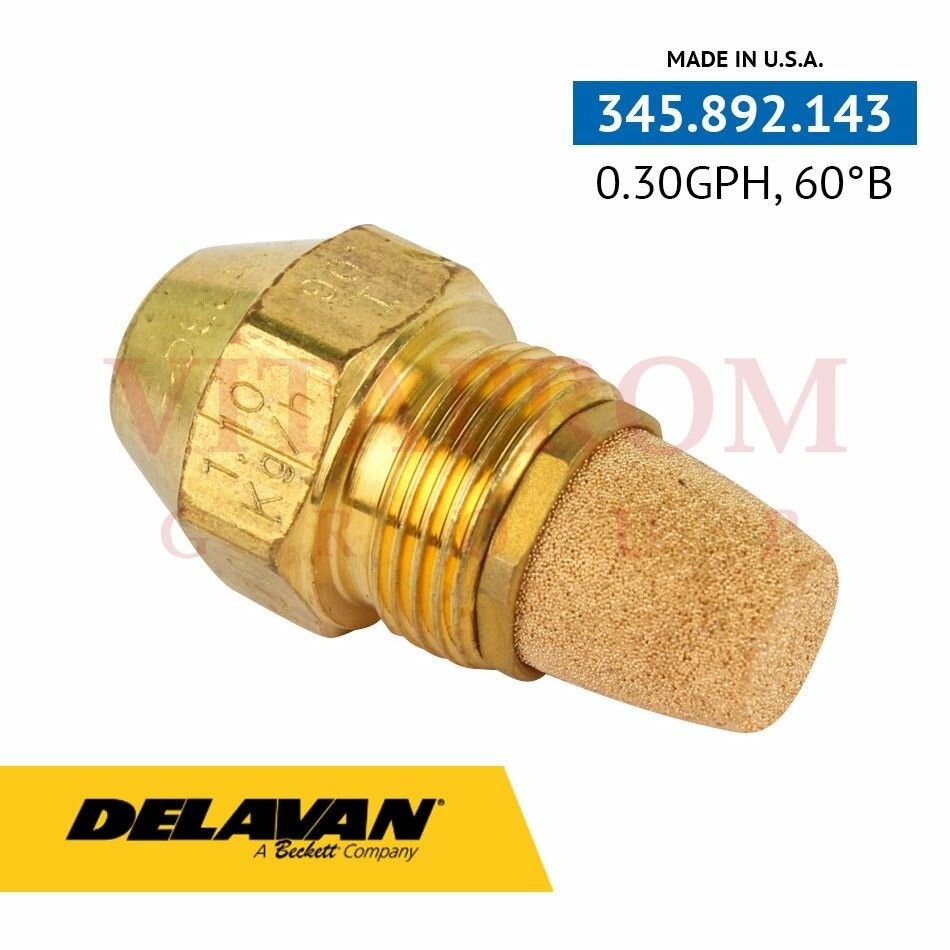 Форсунка Delavan 0.30GPH, 60B DELOFLO — фото 1