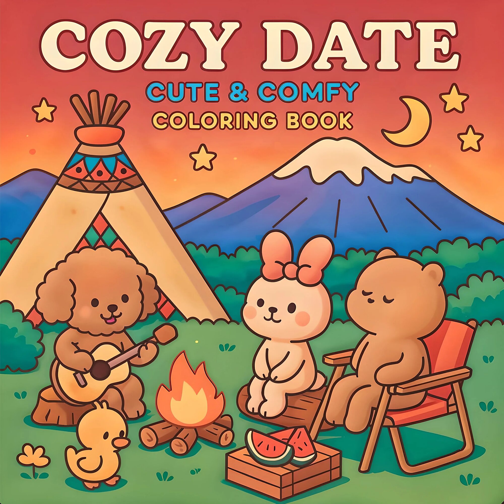 COZY DATE Раскраска для взрослых