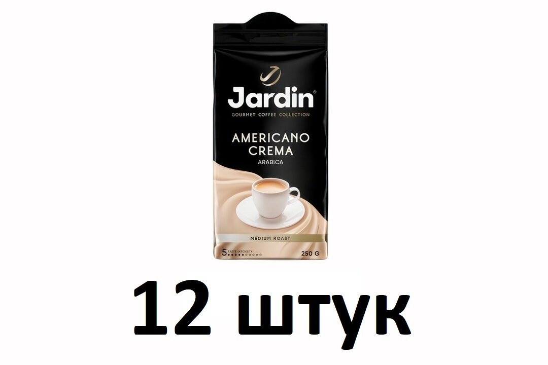 Jardin Кофе молотый americano crema, 250 г, 12 уп.