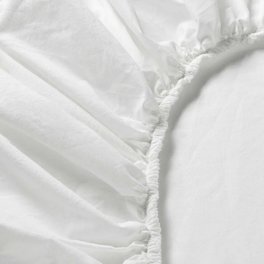 IKEA Простыня на резинке DVALA, Хлопок, 90x200 см