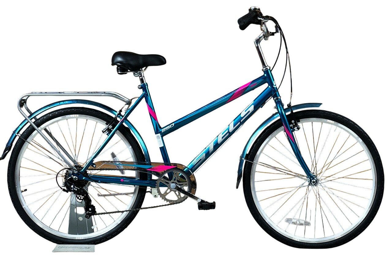 Женский велосипед Stels Legenda 250 V 26, год 2026, цвет Синий-Зеленый, ростовка 19