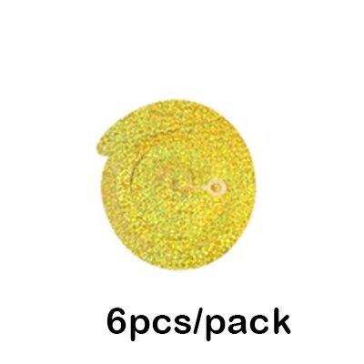 Лазерные зеркальные спирали для праздника Желтый, Laser gold