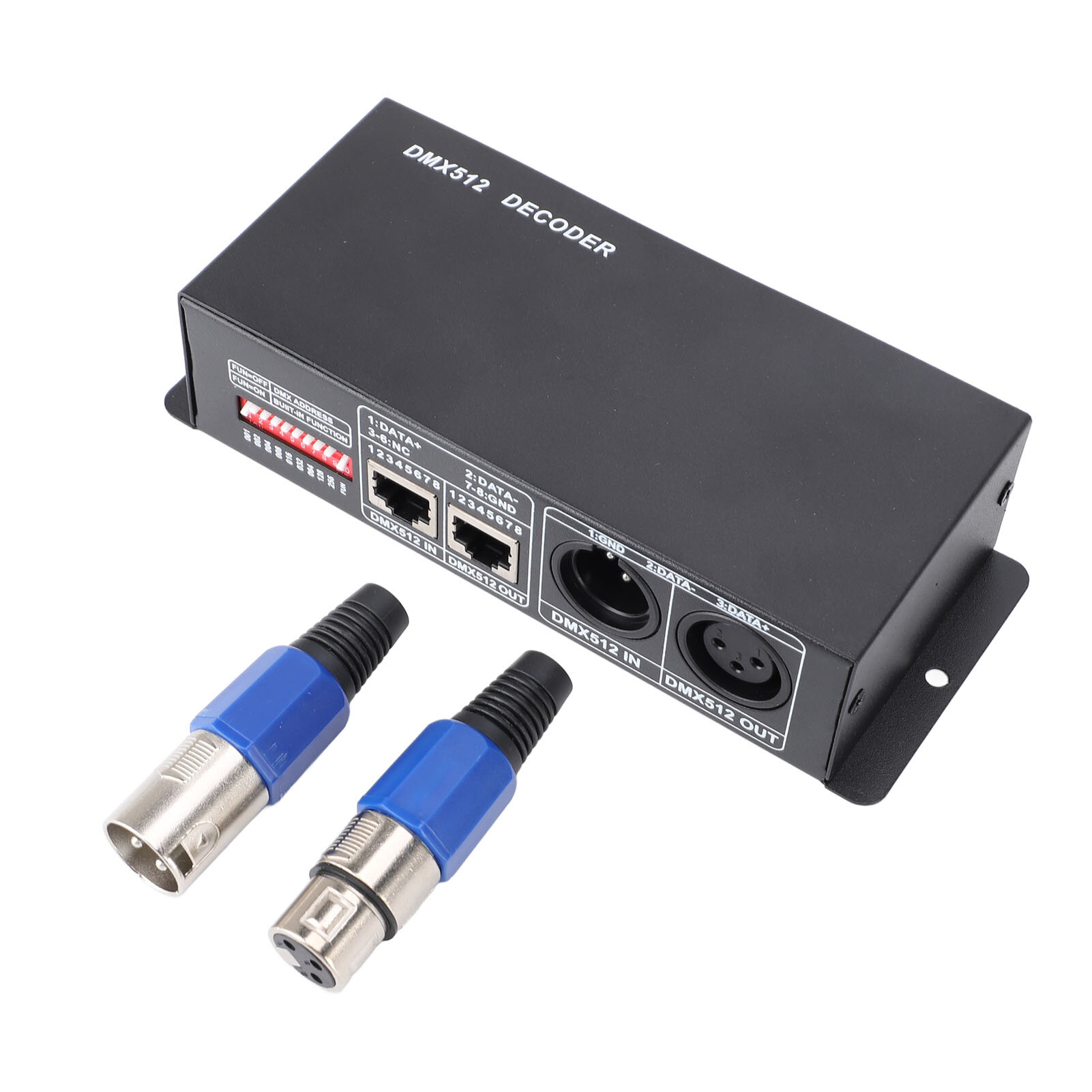 3 канала DMX 512 декодер железный PCB RGB LED контроллер декодер диммер драйвер для баров отелей 12 В до 24 В