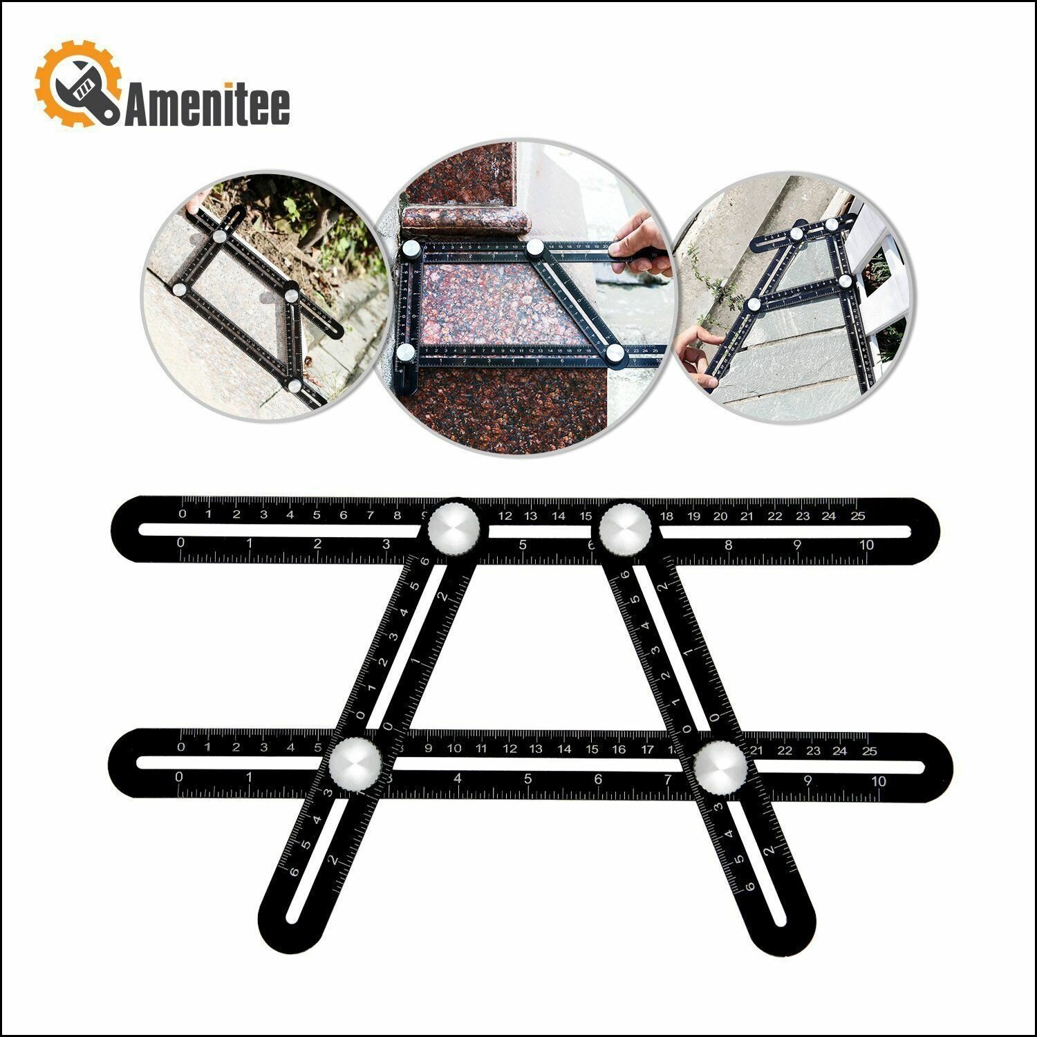 Эксклюзивный позиционер для резки плитки, складной шестигранный измерительный инструмент многофункционального назначения