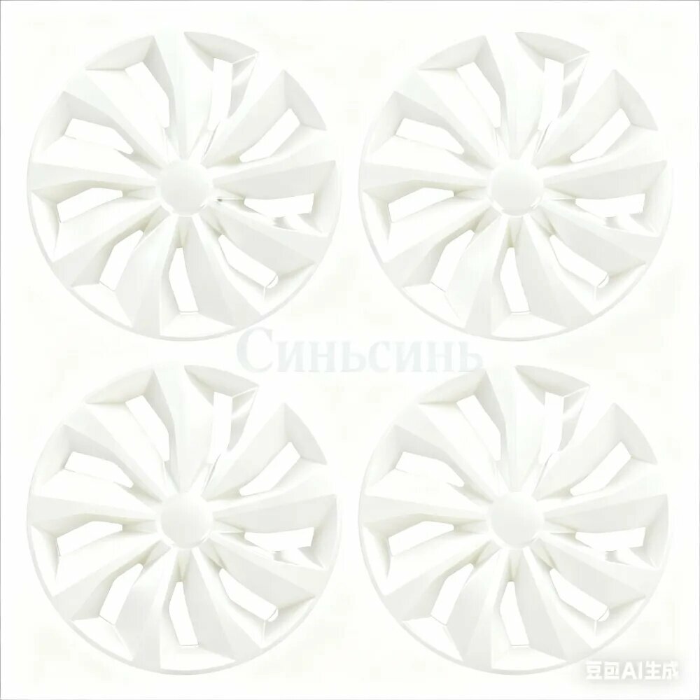 Колпаки на колёса, для авто, Все серебряное, 17 дюймов, комплект 4 шт