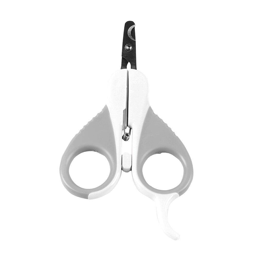 Пастушковый нож для ногтей собака кошка нож для ногтей триммер для ногтей ножницы из нержавеющей стали собаки кошки когти ножницы для ногтей домашних животных инструмент для ухода за ногтями цвет розовый/серый материал пластик/силикон/нержавеющая сталь