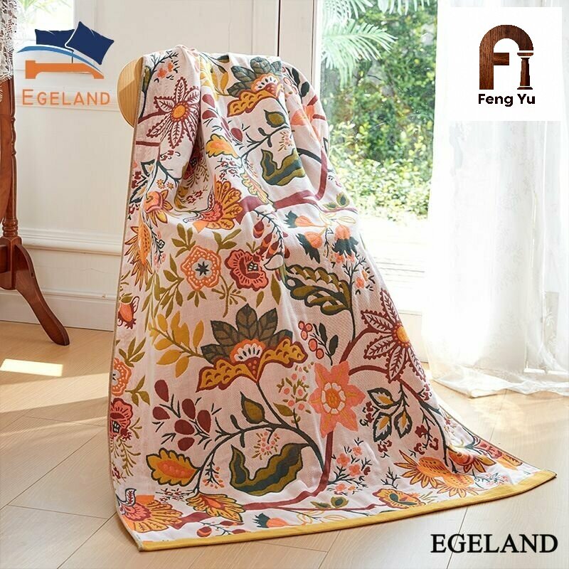 Эксклюзивное пляжное полотенце Egeland 90x180 см из 100 хлопка ручной пряжи