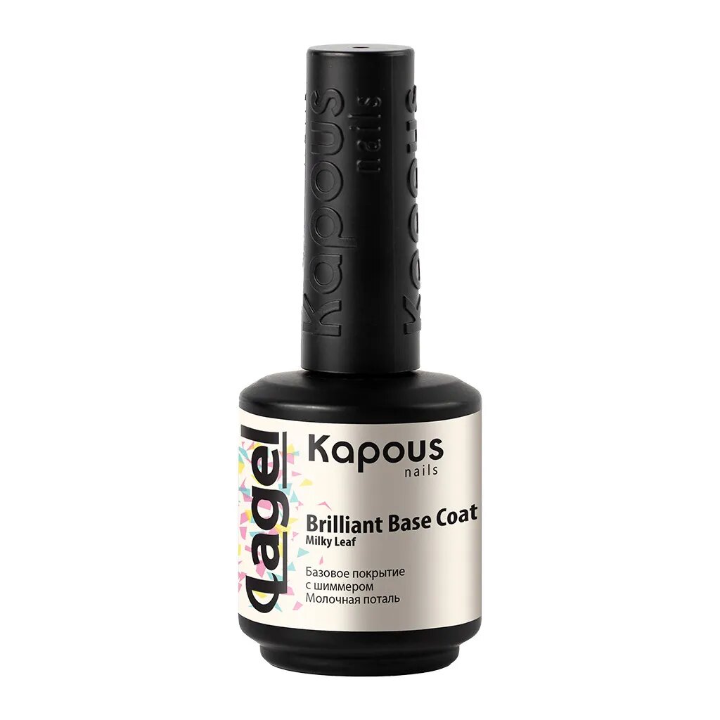 Базовое покрытие KAPOUSВrilliant Base Coat Milky Leaf , с шиммером Молочная поталь ,15мл