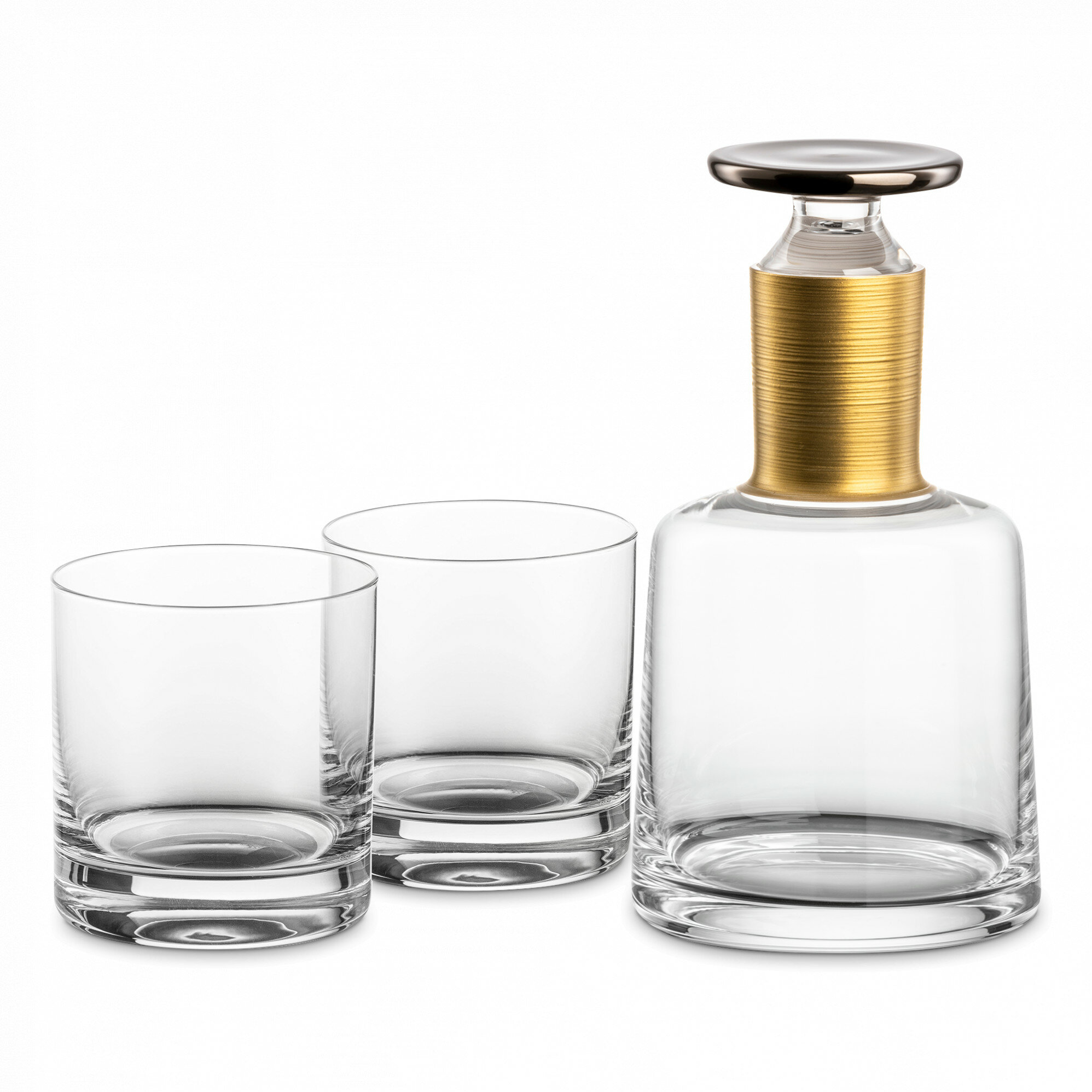 Набор для виски: штоф, 750 мл, 2 стакана, 400 мл, цвет декора-золотой 78489999 Hamilton