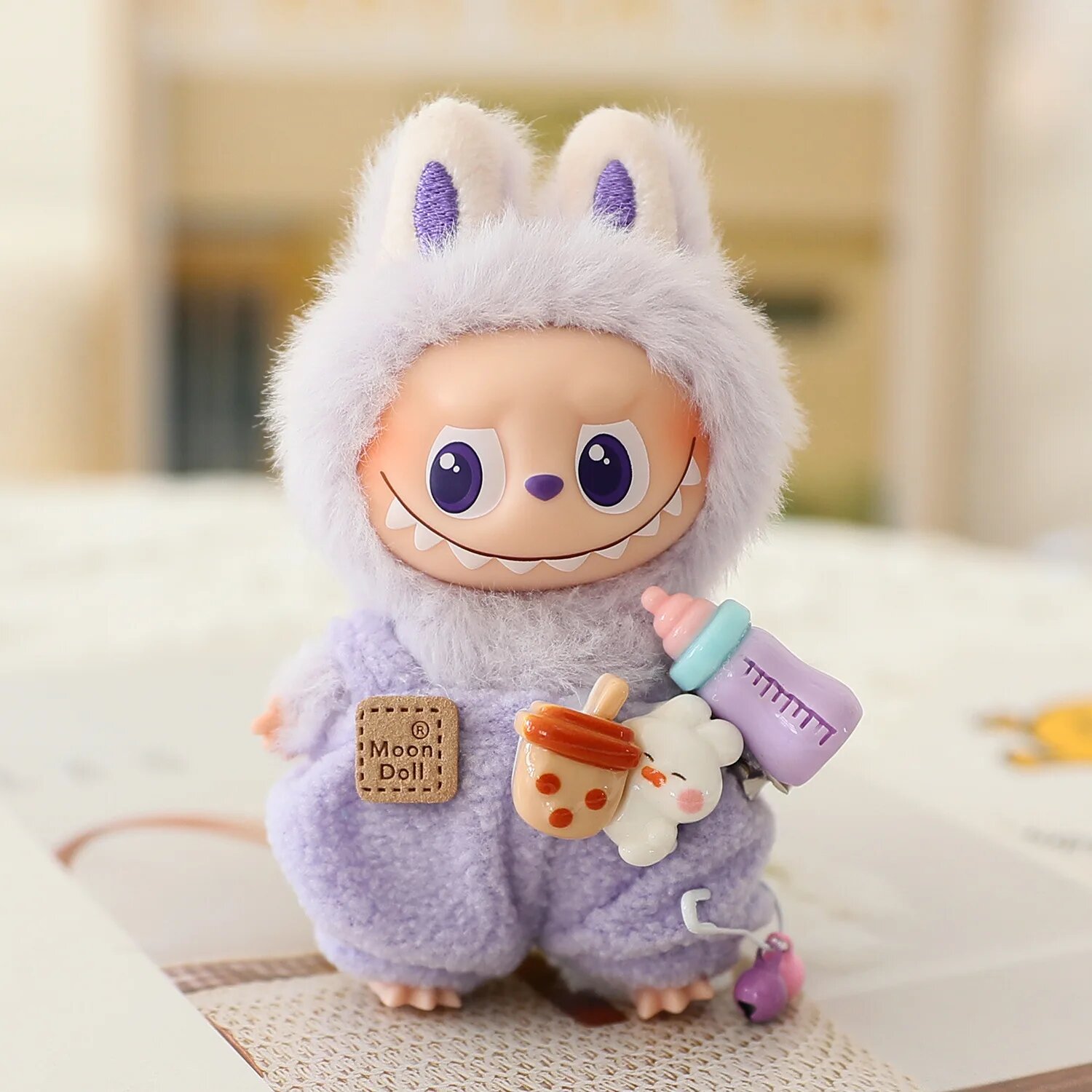 Для Mini Labubu 4,0 булавка для одежды, комбинезоны для одежды Labubu V4, аксессуары для одежды