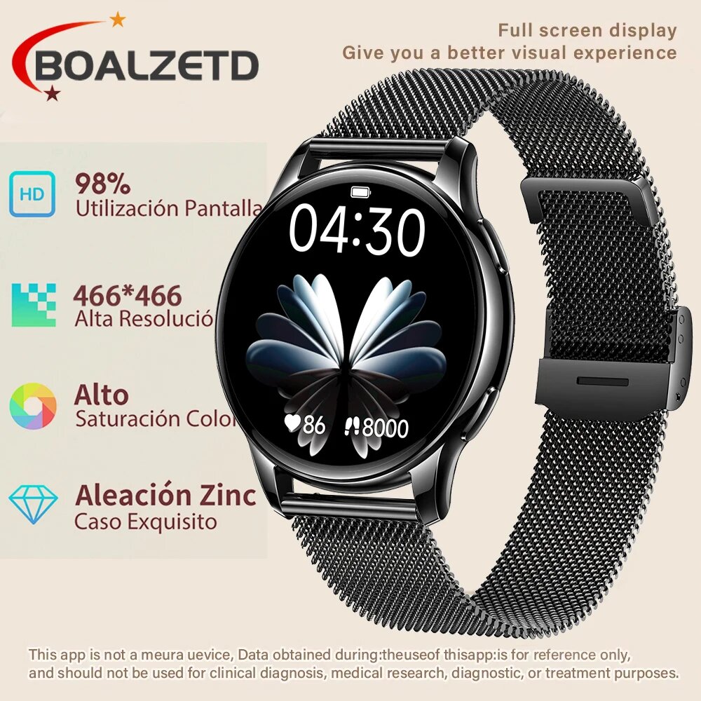 Умные часы BOALZETD, 466*466, Black mesh
