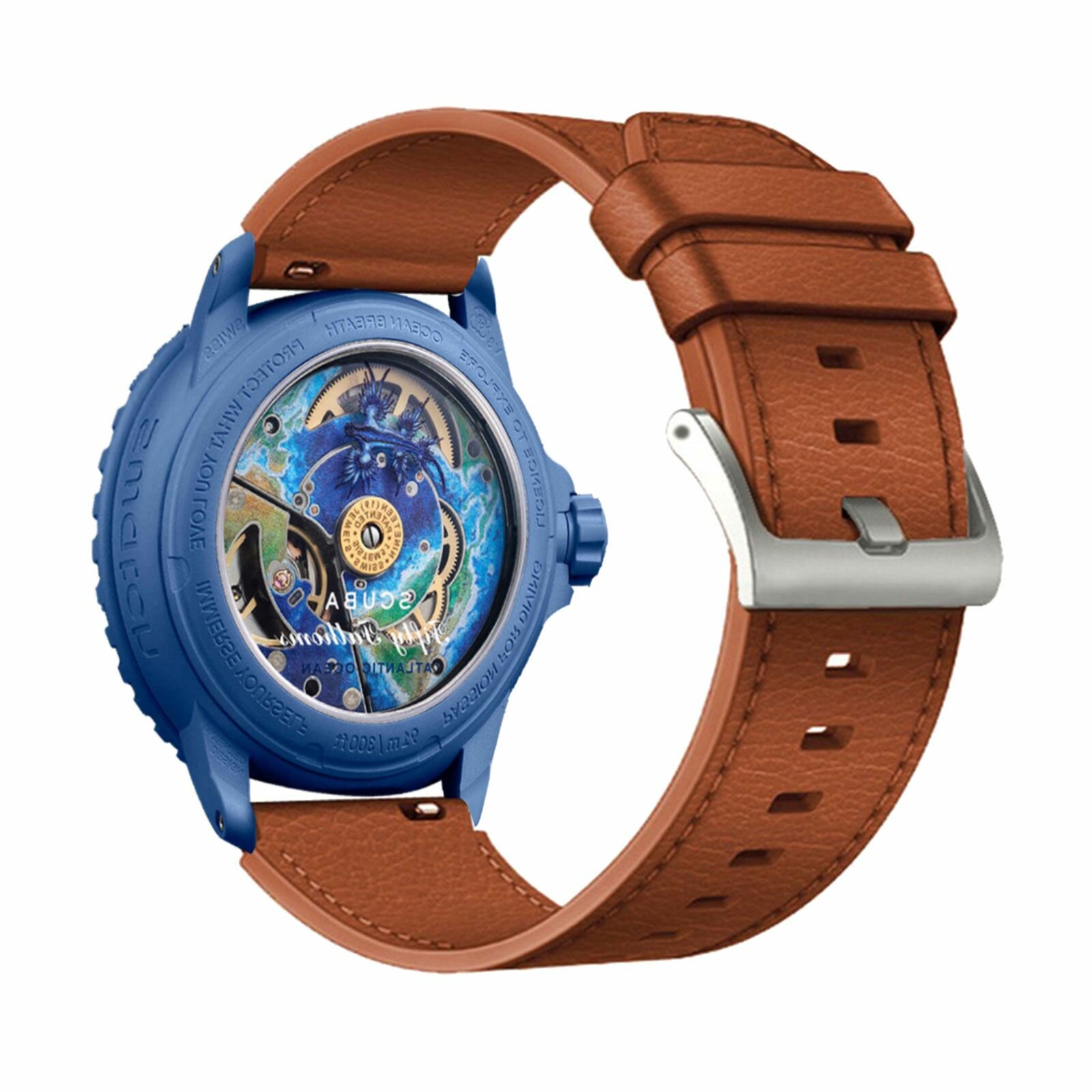 Кожаный ремешок для Blancpain X Swatch, Винтажный