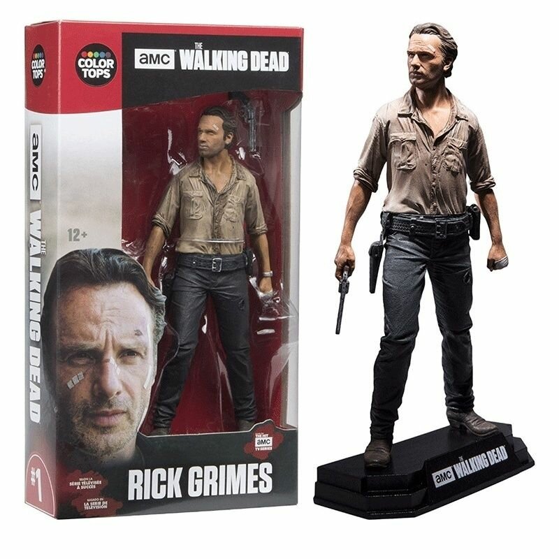 Экшн-фигурка Ходячие мертвецы Шериф Рик. /The Walking Dead Rick 18см