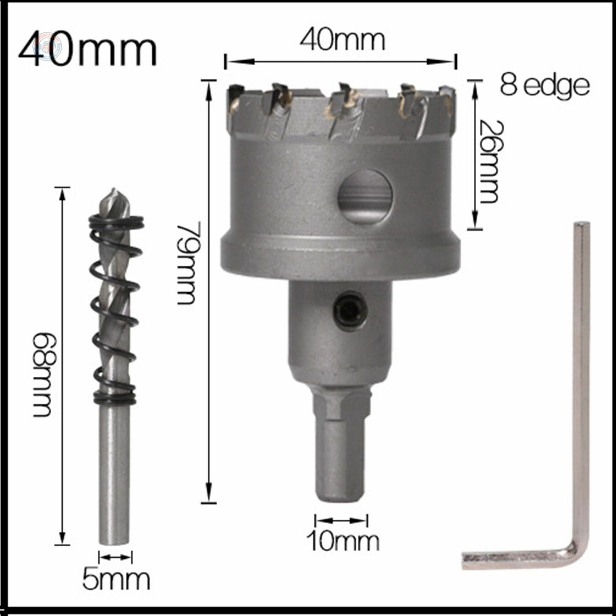 Сверло и коронка из кобальтовой стали для металлообработки, 12-160 мм, точное бурение отверстий в металле, набор для мастерской и домашнего гаража
