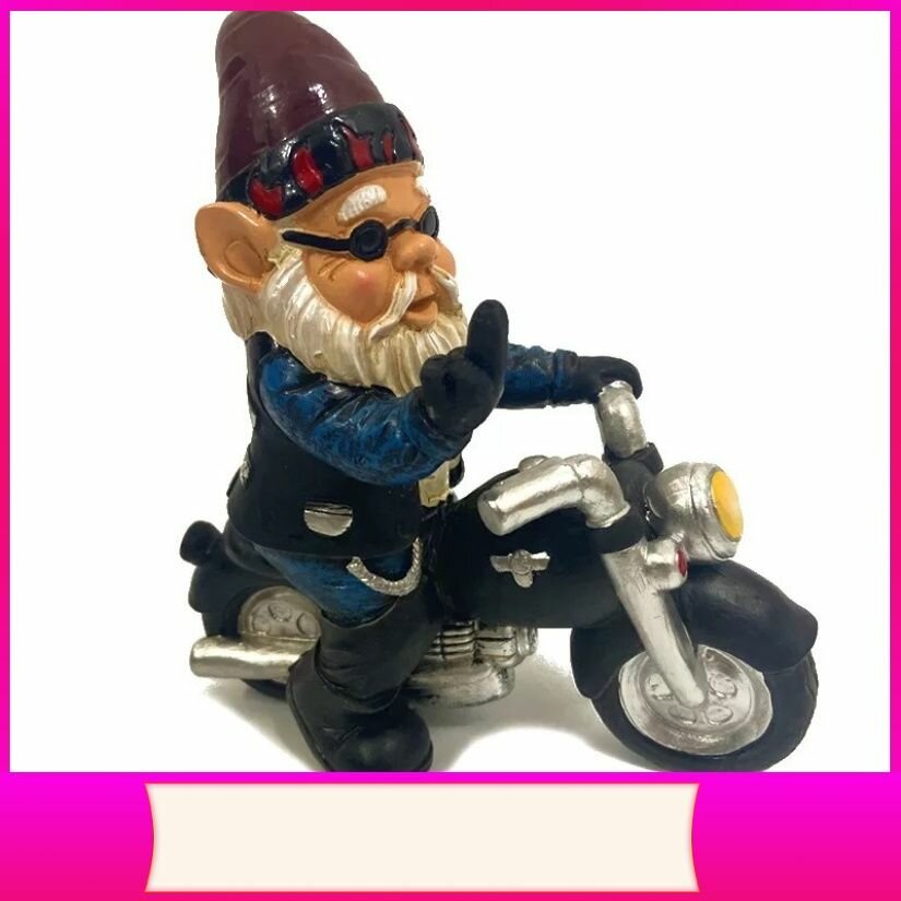 Эксклюзивный декор гном с белоснежной бородой