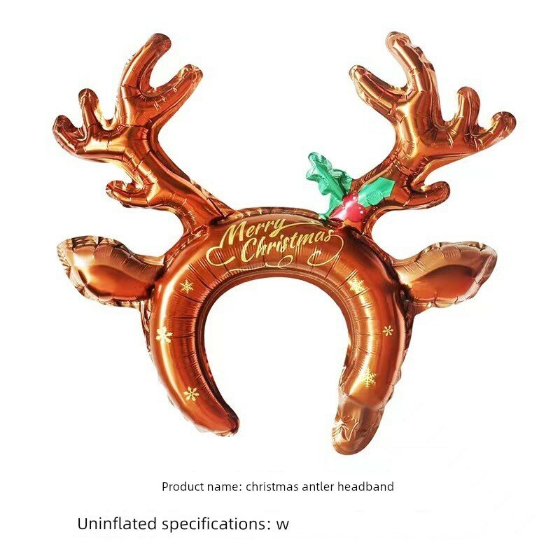 Рождественский воздушный шар из фольги на палочке: Дед Мороз, Снеговик, мультяшный персонаж, украшение для
