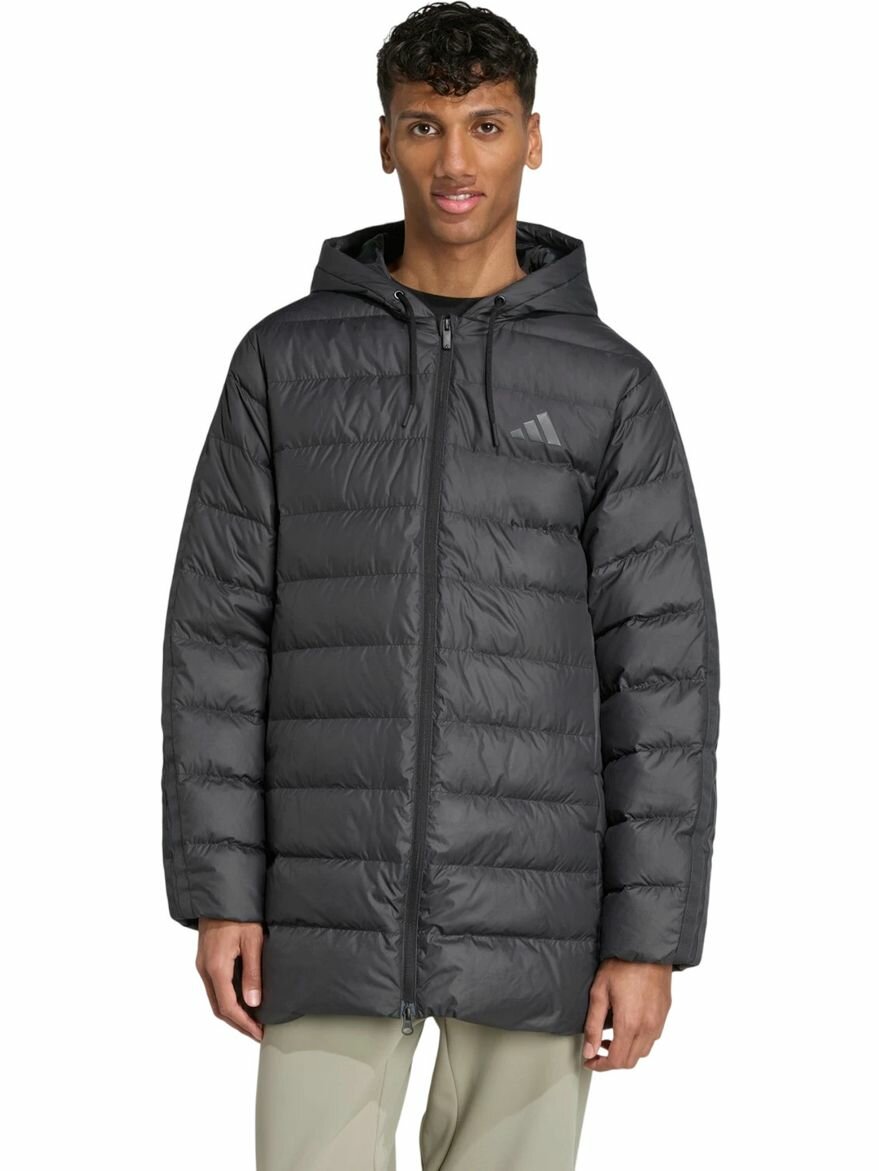 Парка Essentials CLIMAWARM 3-Stripes Light Down Hooded Parka