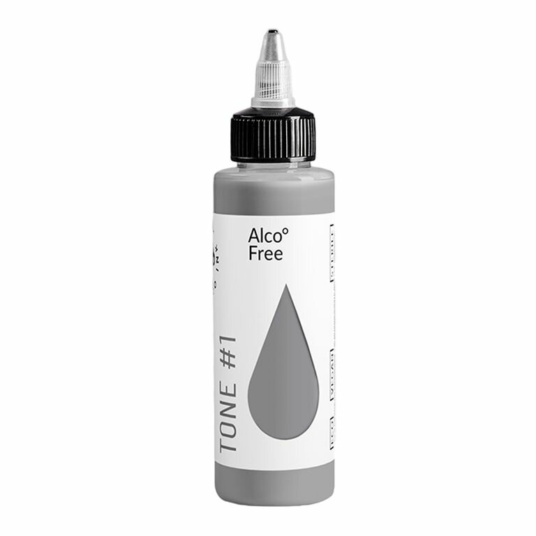 Краска для тату серая GREY PASTEL DARK SET - TONE #1 Gallery Tattoo Ink, 100 мл