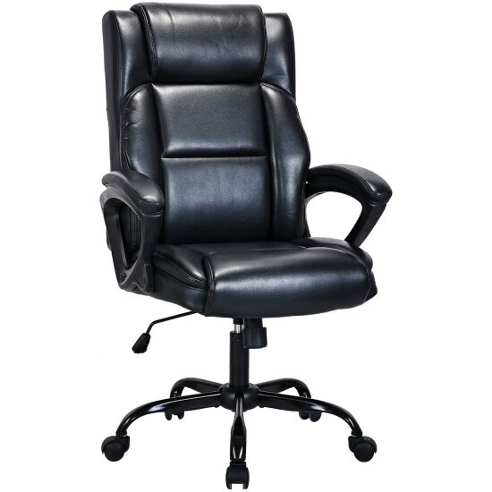 Кресло Brabix PREMIUM "Oslo EX-549", рециклированная кожа, черное