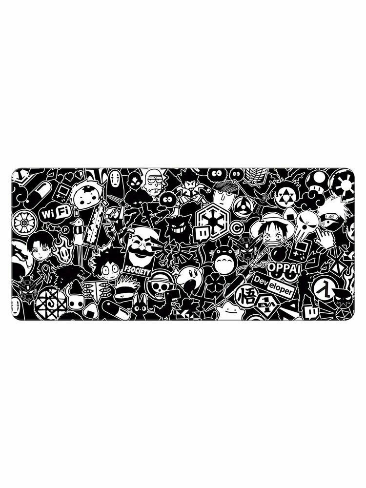 Игровой коврик One Piece "Sticker Clash Mousepad", для мыши, нескользящая основа