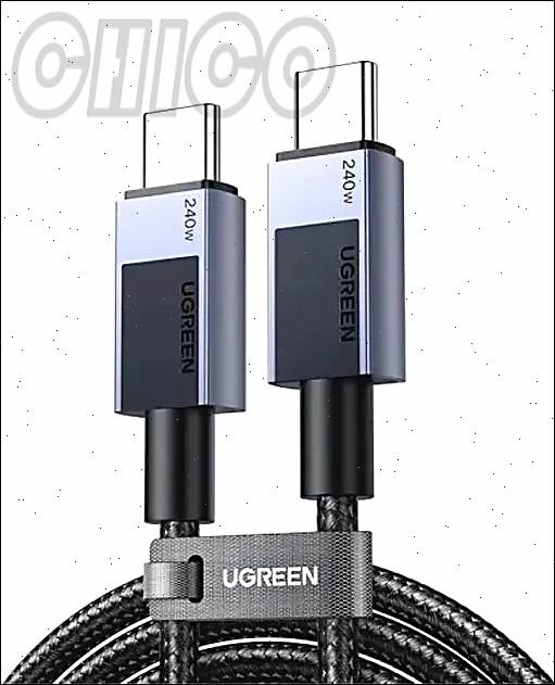 Кабель L513 (45068) Type C 2.0 Male To Type C 2.0 Male Charging&Data Cable (240W Max). Длина: 2м. Цвет: черный