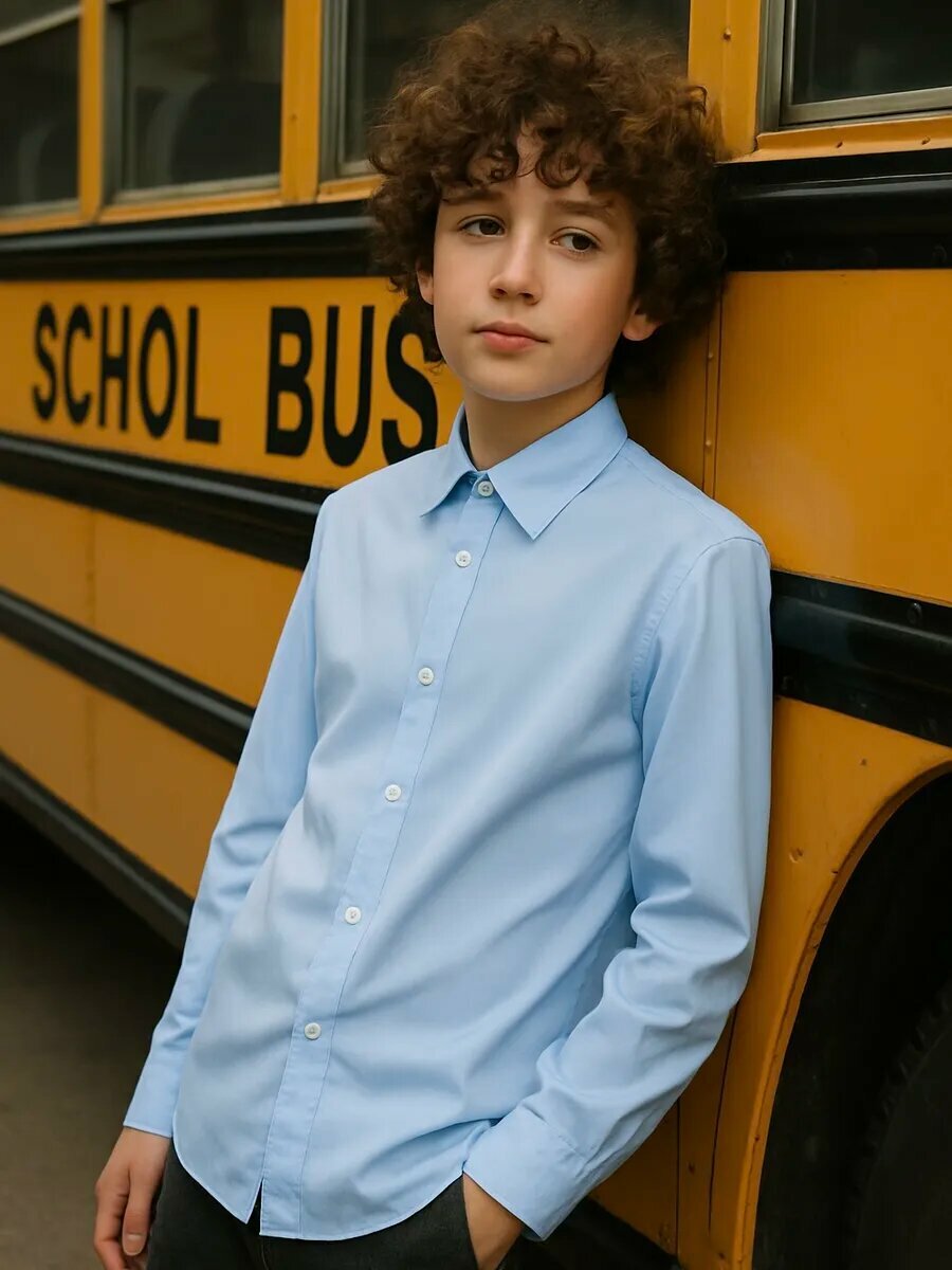 Школьная рубашка для мальчиков