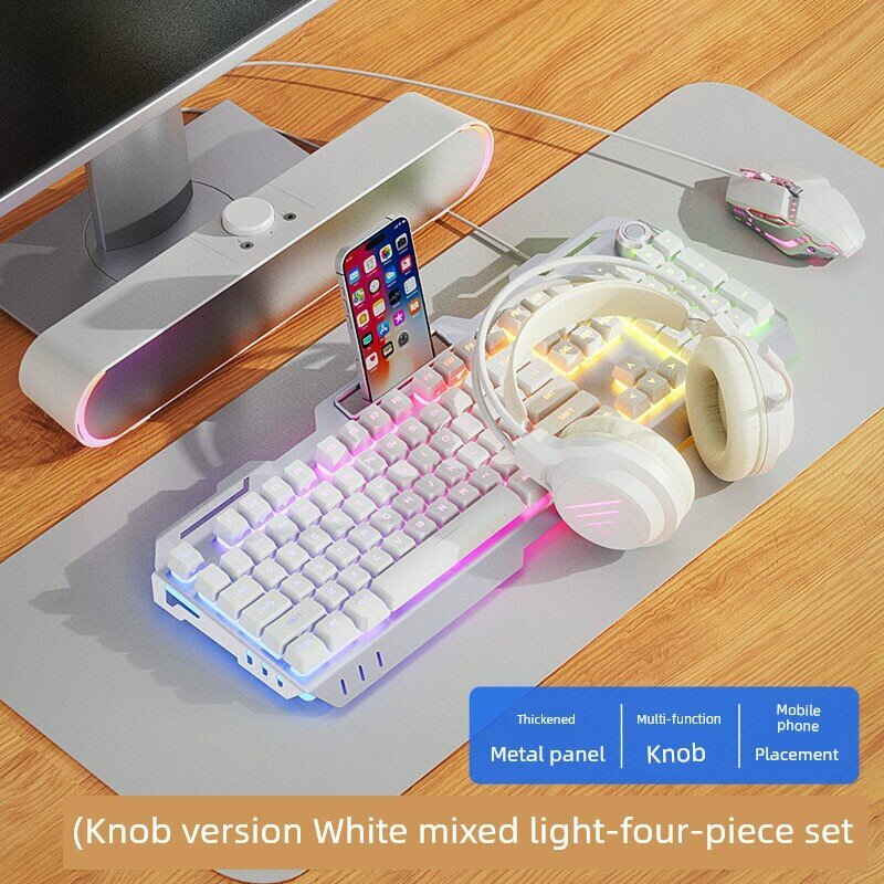 Комплект клавиатуры и мыши, проводная гарнитура (тройка), клавиатура и мышь для настольного компьютера,