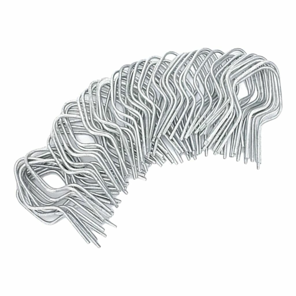 1 комплект из 100 шт переносных крепежных лент для ограждений, подходящих для различных типов заборов-квадратные стальные проволочные стяжки для ограждений