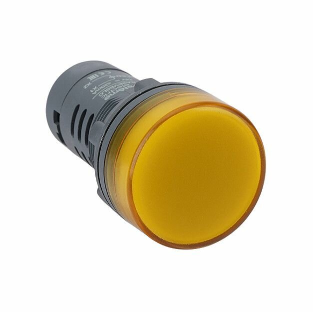 Лампа сигнальная Systeme Electric SB7, моноблочная, 22 мм, желтая, LED 230В АС