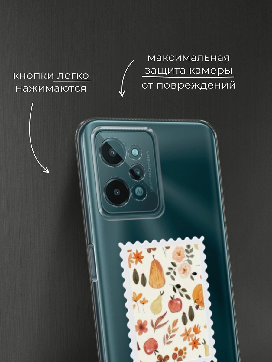 Силиконовый чехол на Realme C31 / Реалми C31 с принтом Уютный сезон — фото 1
