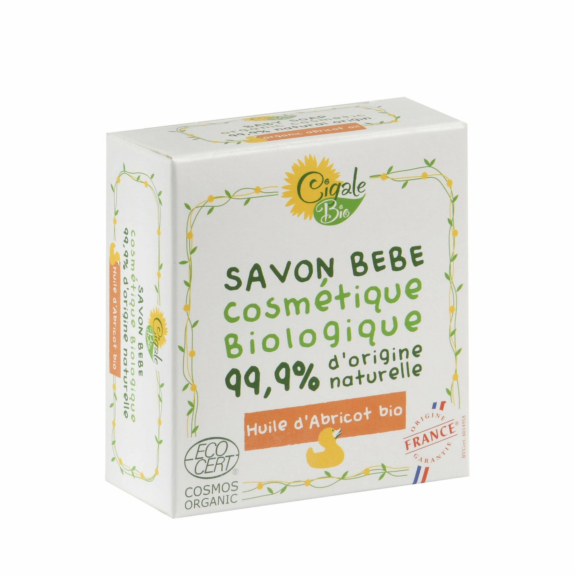 Мыло детское с маслом абрикосовых косточек CIGALE BIO 100 г