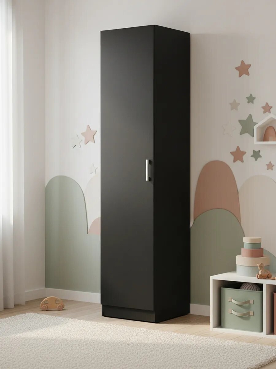 Шкаф пенал FRESTER для одежды распашной с полками в прихожую, от производителя