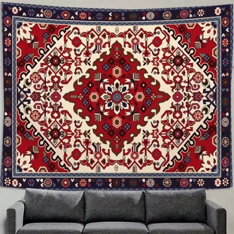 Персидский гобелен 100х150см, красный, полиэстер, цвет 9