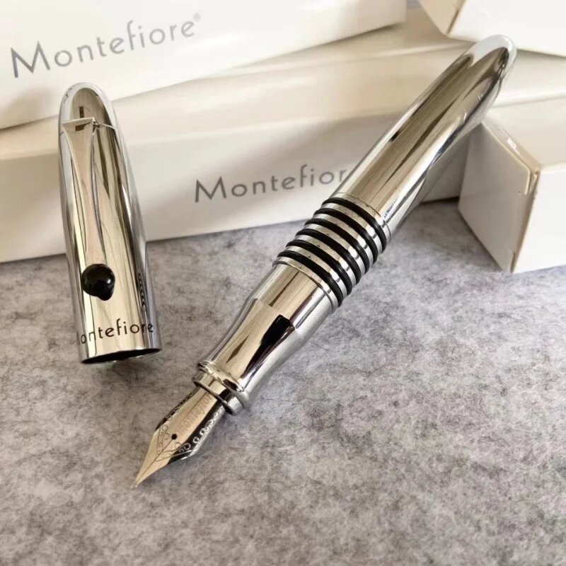 Montefiore перьевая ручка Bright Silver