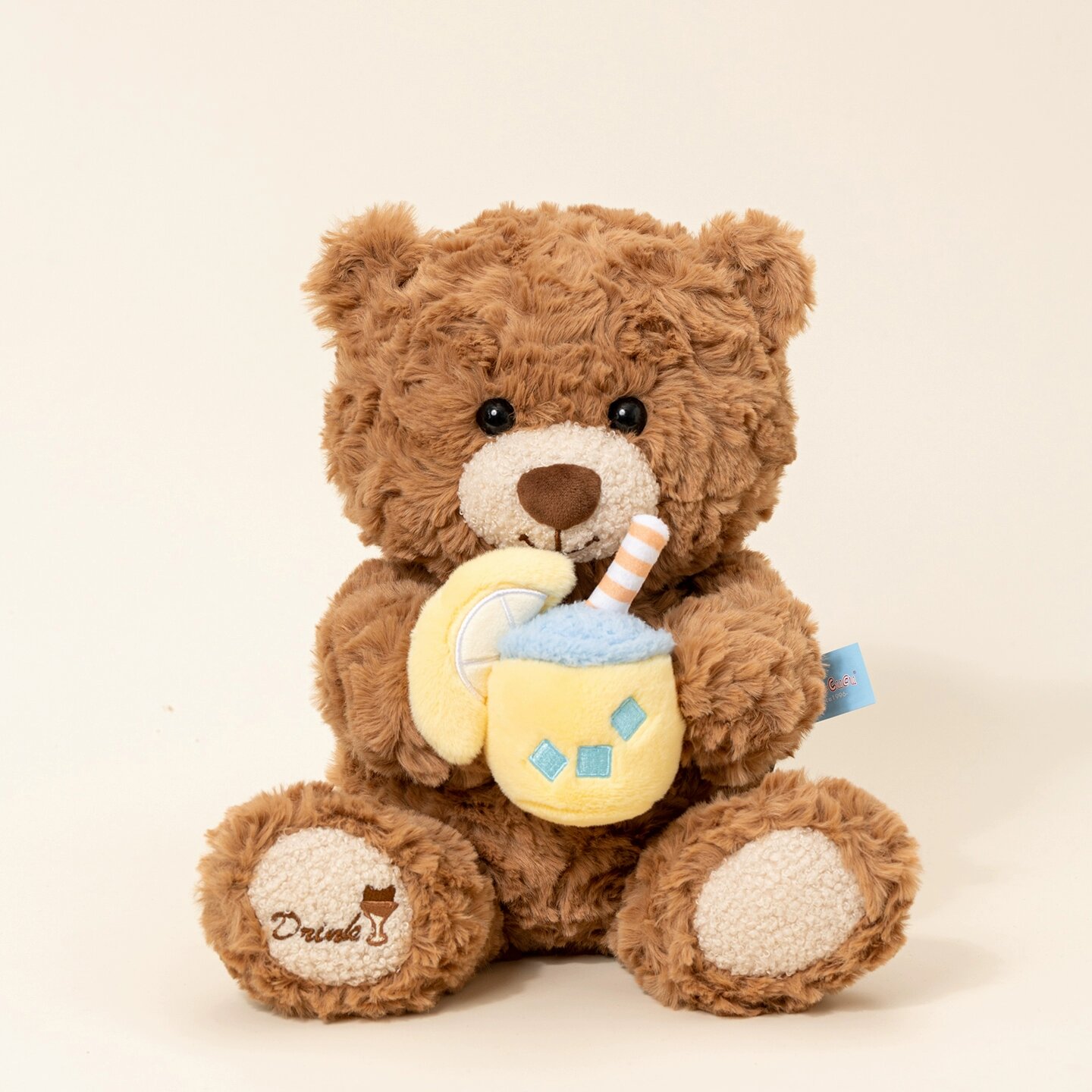 Плюшевая игрушка-медведь «Баббл-ти», мягкая игрушка-подушка для сна, подарок на день рождения для девочки Чай с молоком