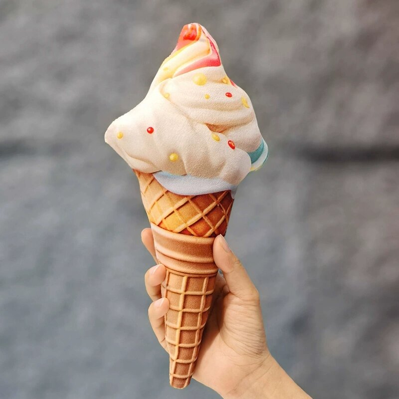 Милая детская игрушка-подушка в виде мороженого, новая модель, розовая, для детского сада, реквизит для танцев,