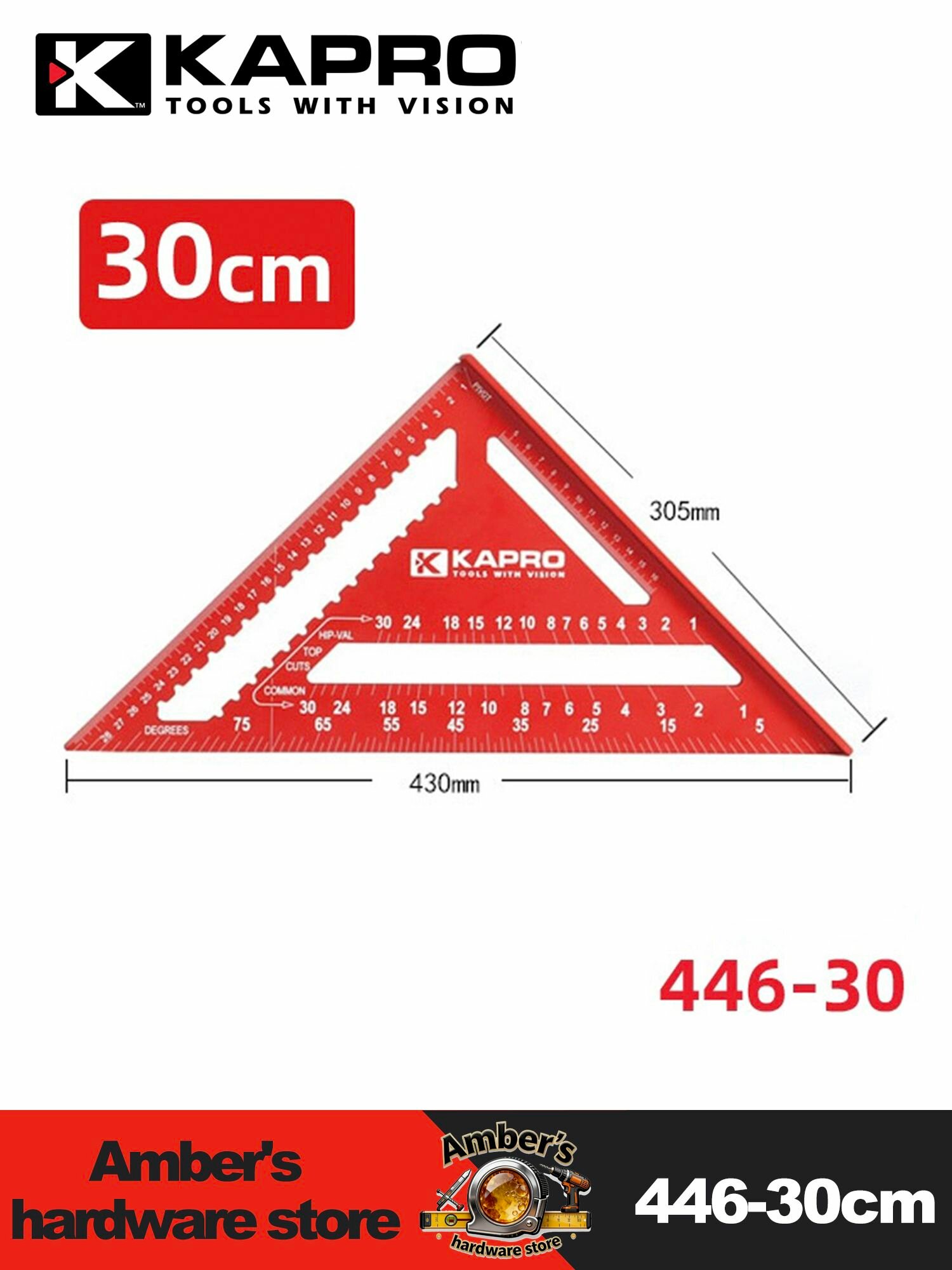 Угольник Свенсона KAPRO 446 30cм