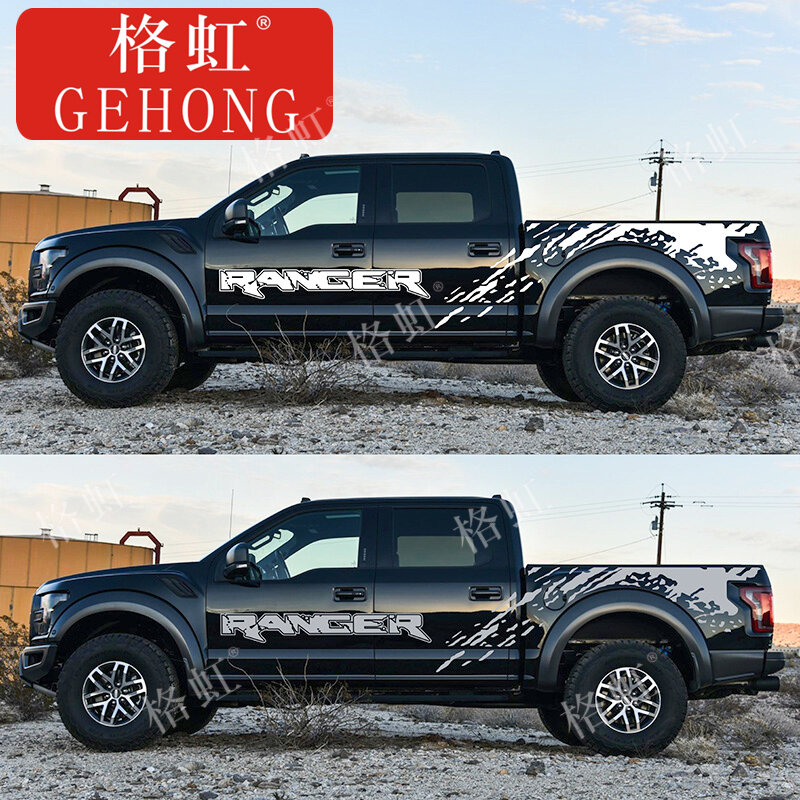 Наклейки для Ford Raptor F-150 - Импортный материал, Черный, для тюнинга автомобиля