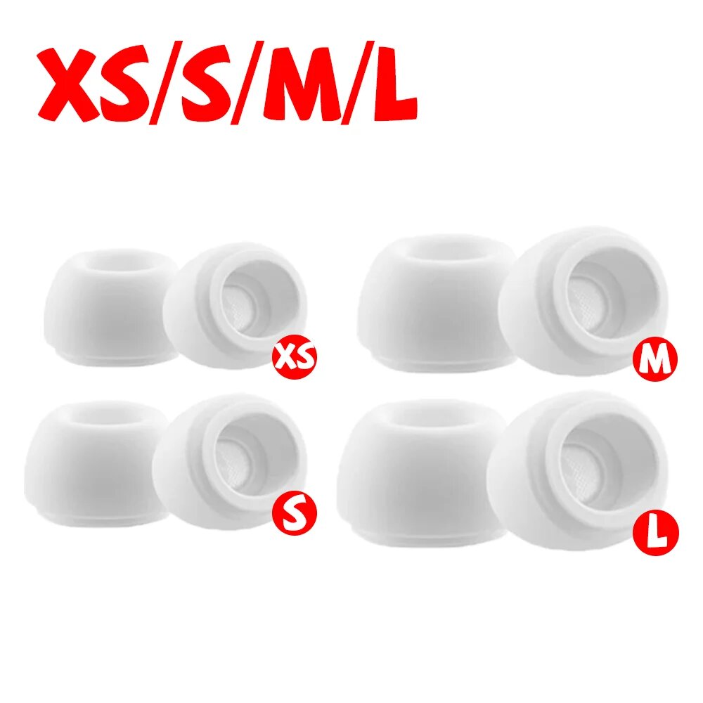 Силиконовые амбушюры для AirPods Pro 3 BAPPSUS 4 Pairs, XS S M L