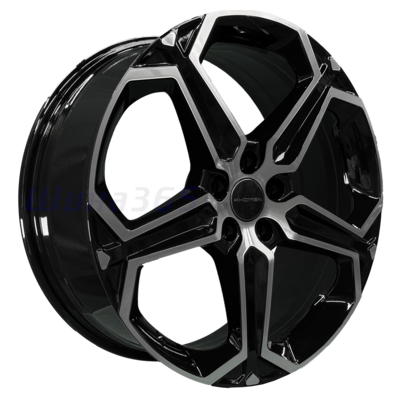 Литой колесный диск Khomen Wheels KHW1909 (Kia Sportage / Hyundai Tucson) 7,5x19/5x114,3 ET51 D67,1 Black-FP