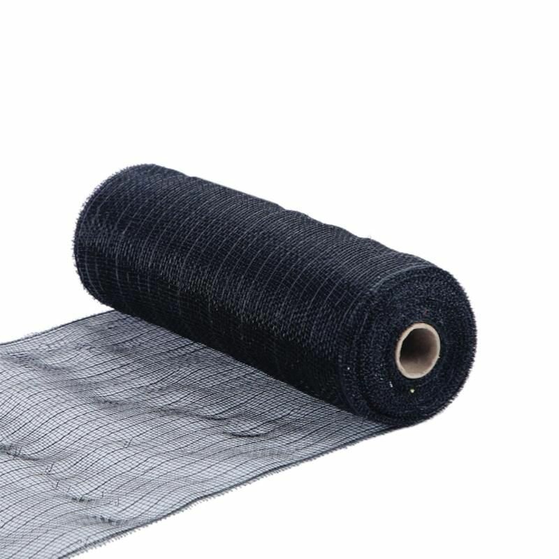 Декоративная сетка с металлическим покрытием, чистый черный цвет