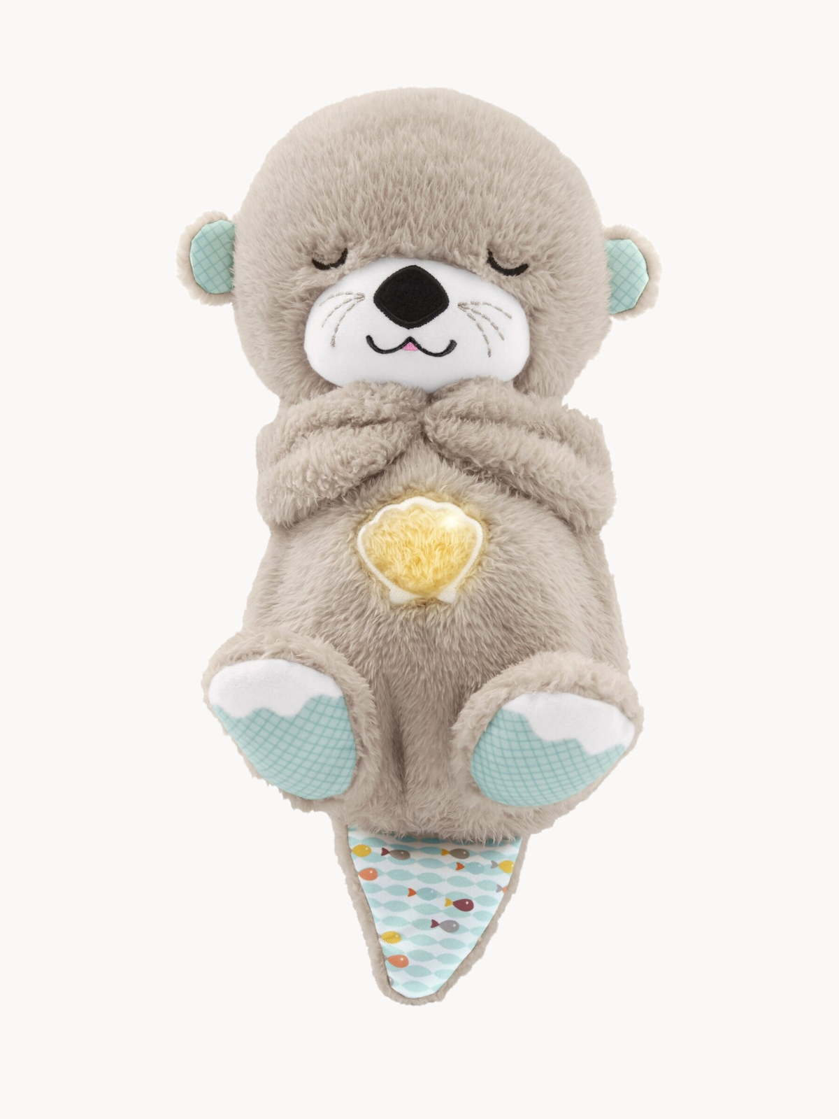 Развивающая игрушка Mattel Fisher-Price Выдра для засыпания FXC66, серый