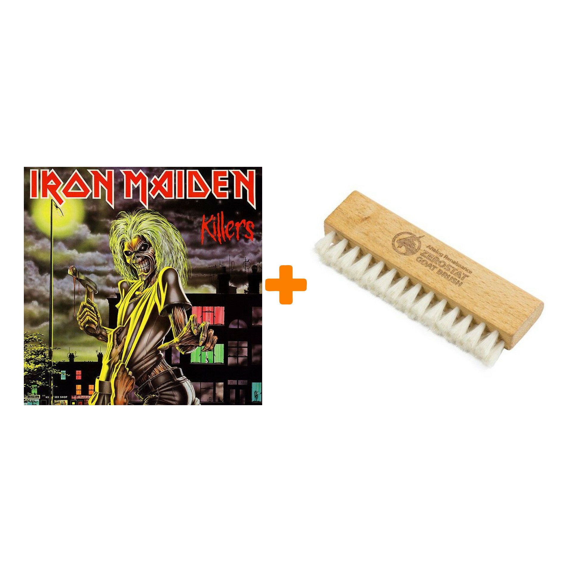 Iron Maiden Killers 2024 Reissue LP + Щетка для ухода за LP из козьей шерсти