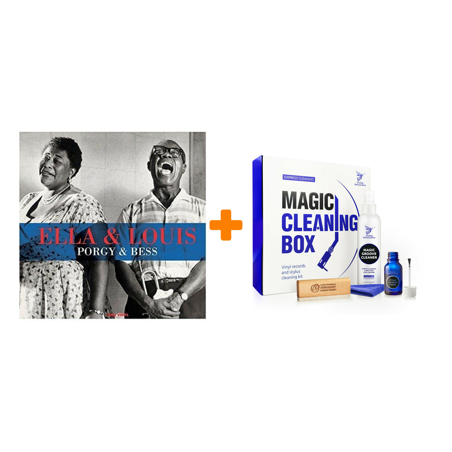 Fitzgerald Ella & Armstrong Louis Porgy & Bess 2015 Reissue LP + Набор по уходу за винилом Magic Cleaning Box
