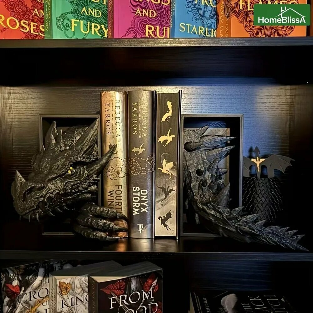 2 шт. Фантастический держатель для книги на полке в виде динозавра, декоративный держатель для книг в винтажном стиле, декорации для книжных полок, идеальный подарок для него