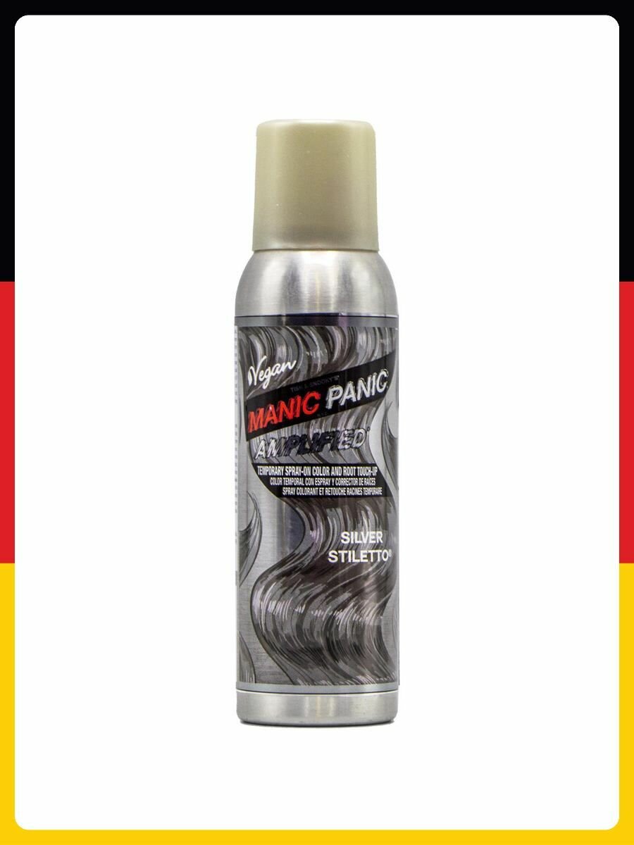 Краска для волос Manic Panic Amplified Spray-On Color Silver Stiletto 125 мл