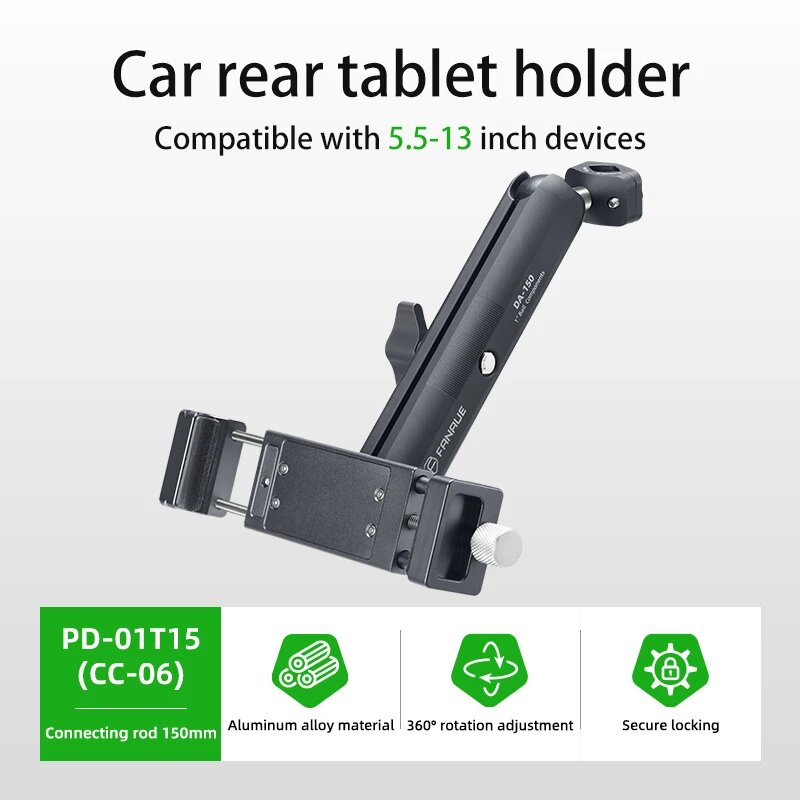 Универсальный Держатель Для Планшета И Телефона FANAUE На Подголовник Автомобиля, Крепление На Спинку Заднего Сиденья Для iPad