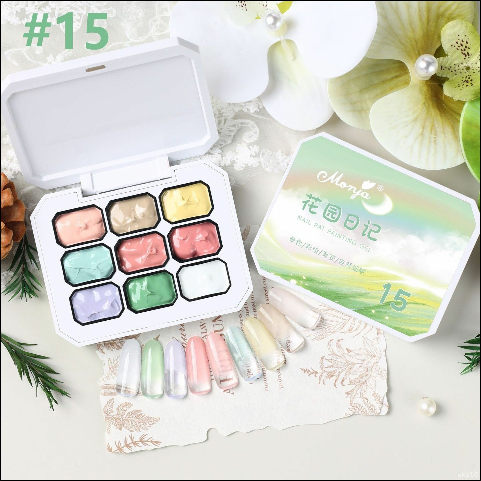 Набор гель-лаков для ногтей,9 цвет